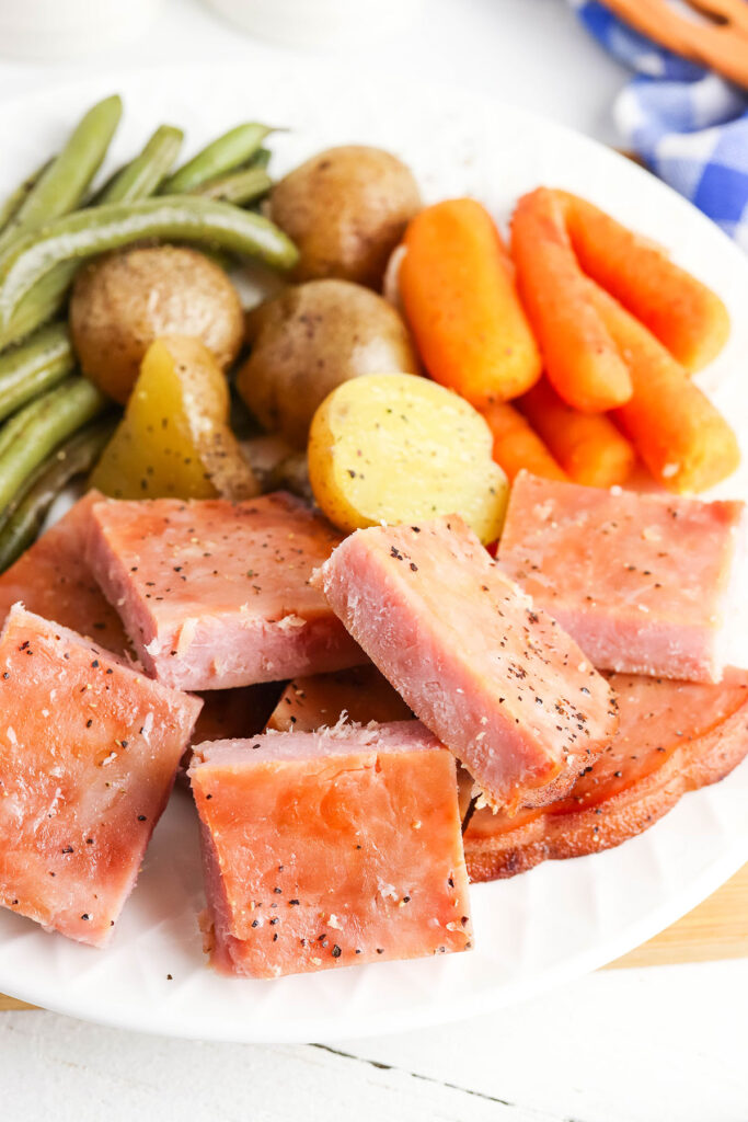 Slow Cooker Ham and Potatoes