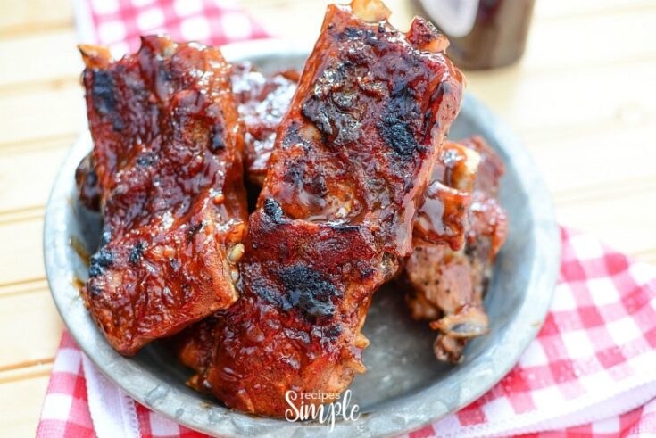 Instant Pot Apple BBQ Side Ribs - Recipes Simple