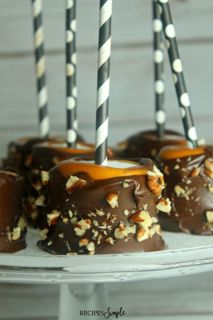 Turtle Dipped Marshmallows - Recipes Simple