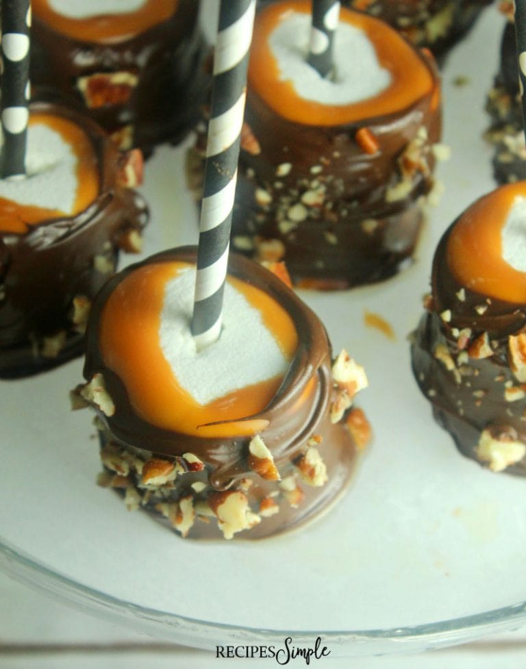 Turtle Dipped Marshmallows - Recipes Simple