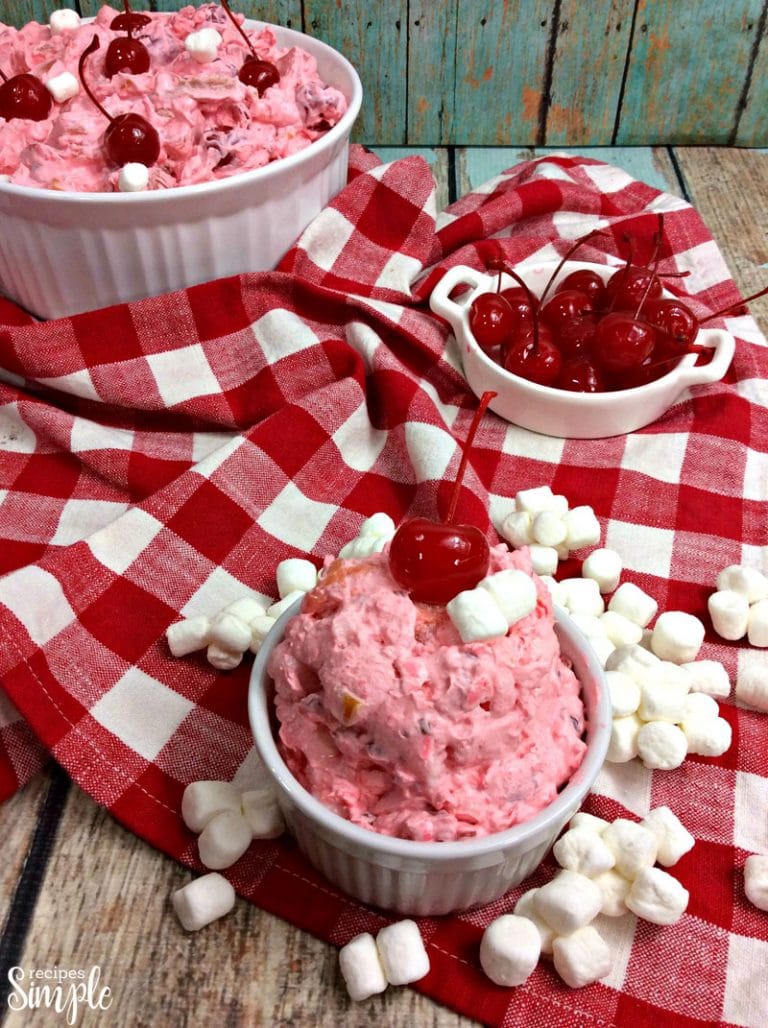 Cream Cheese Cherry Fluff Dessert - Recipes Simple