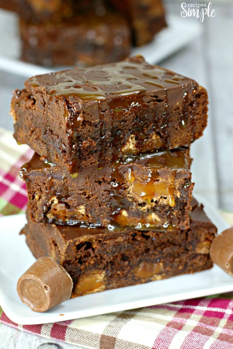 Easy Rolo Brownies Recipe - Recipes Simple
