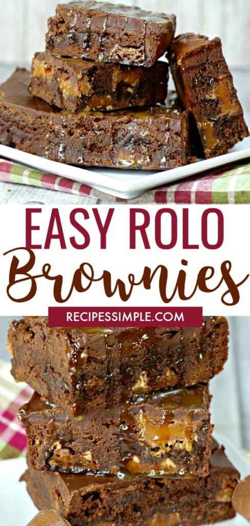 Easy Rolo Brownies Recipe - Recipes Simple