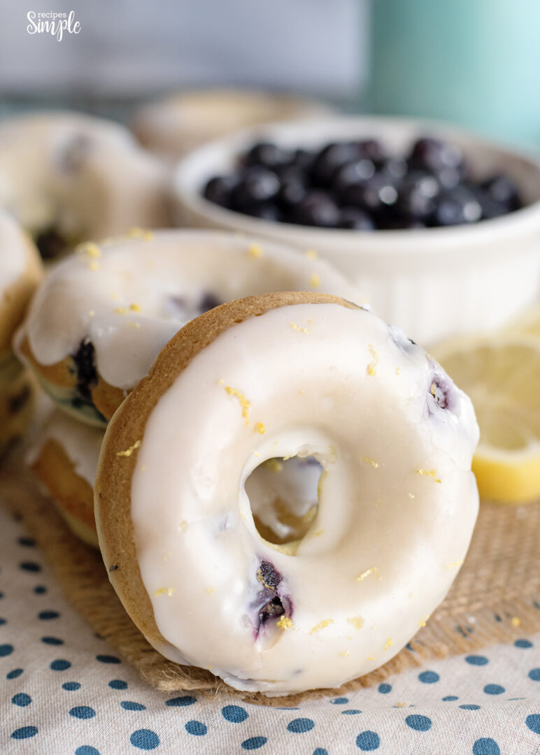 Baked Lemon Blueberry Donuts - Recipes Simple
