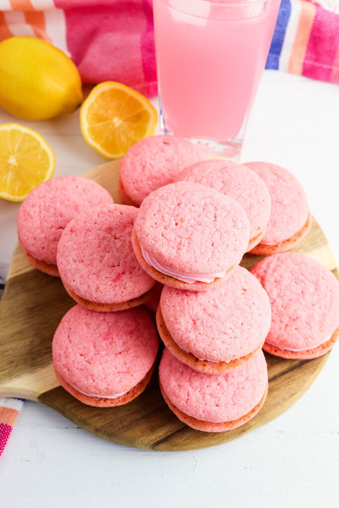 Pink Lemonade Cookies (With Buttercream Filling) - Recipes Simple