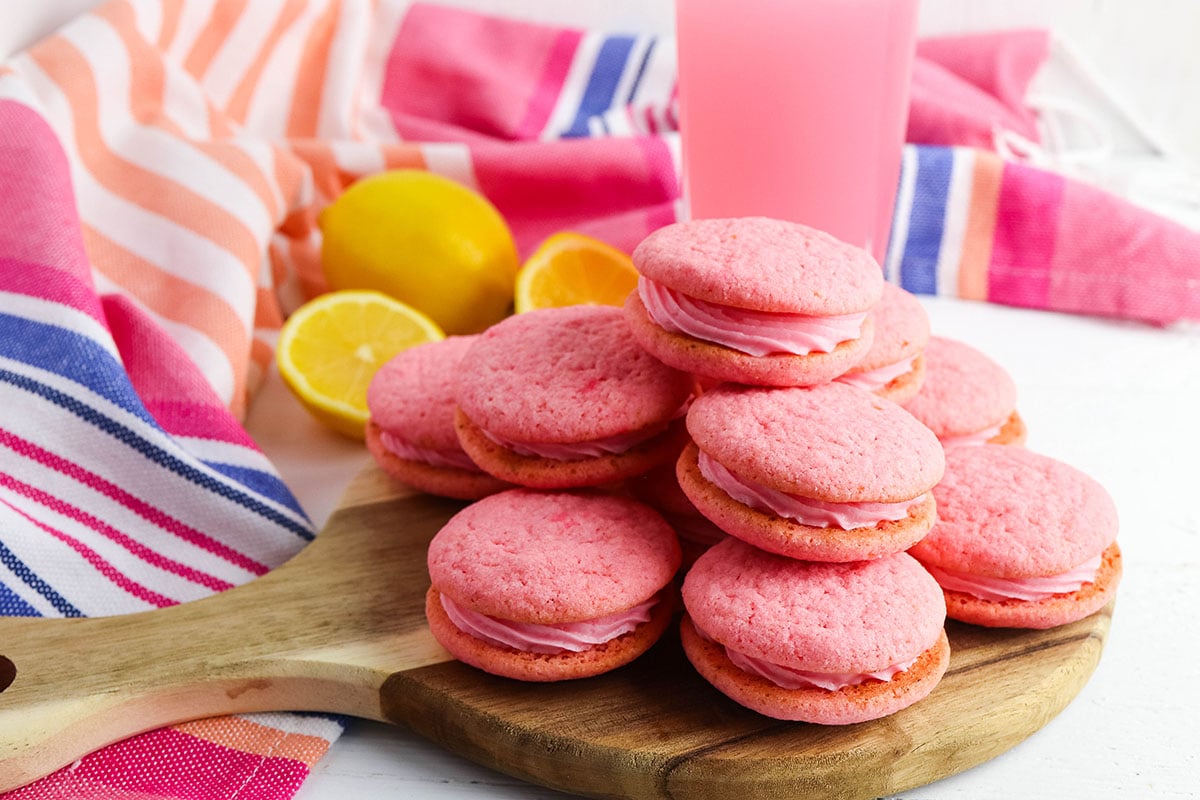 Pink Lemonade Cookies (With Buttercream Filling) - Recipes Simple