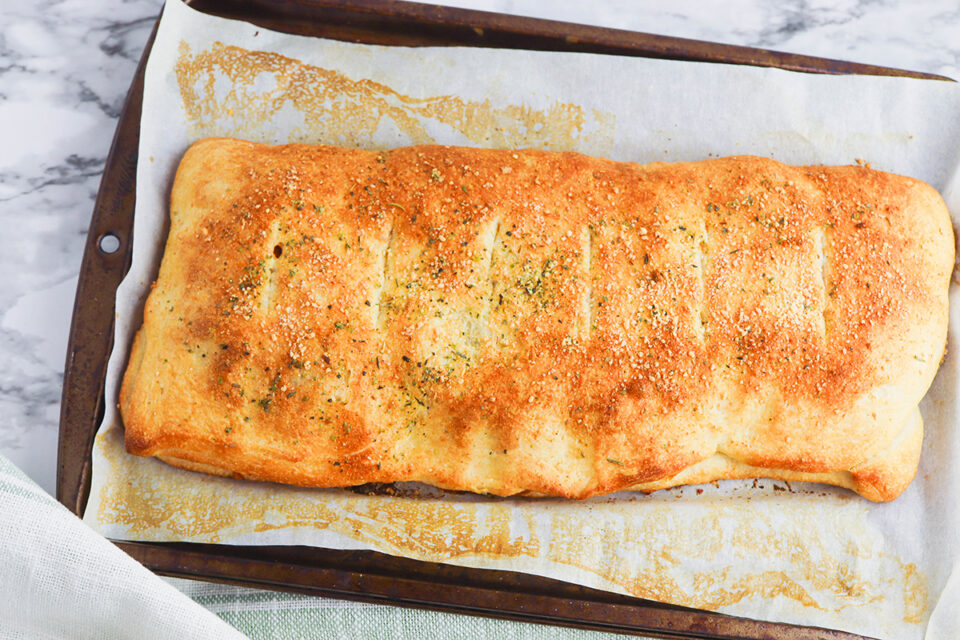 Chicken Parmesan Stromboli - Recipes Simple