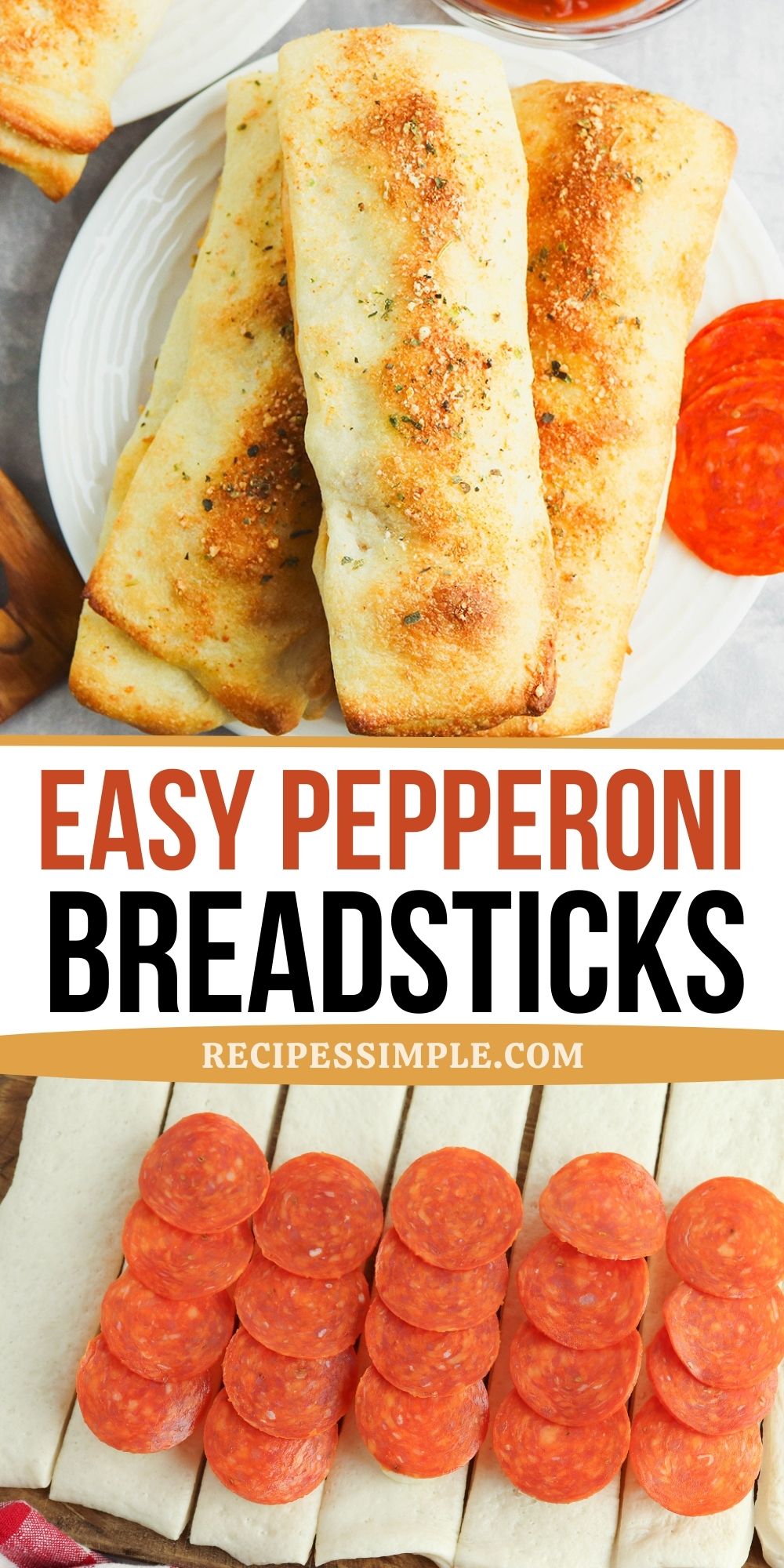 Pepperoni Breadsticks - Recipes Simple