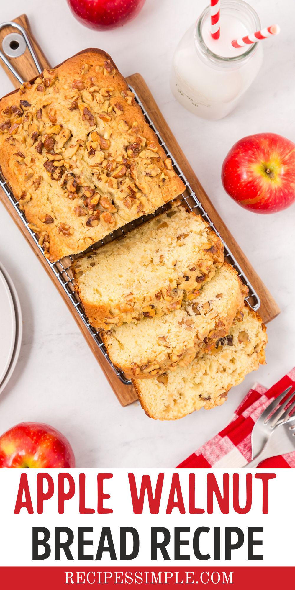 Apple Walnut Bread - Recipes Simple