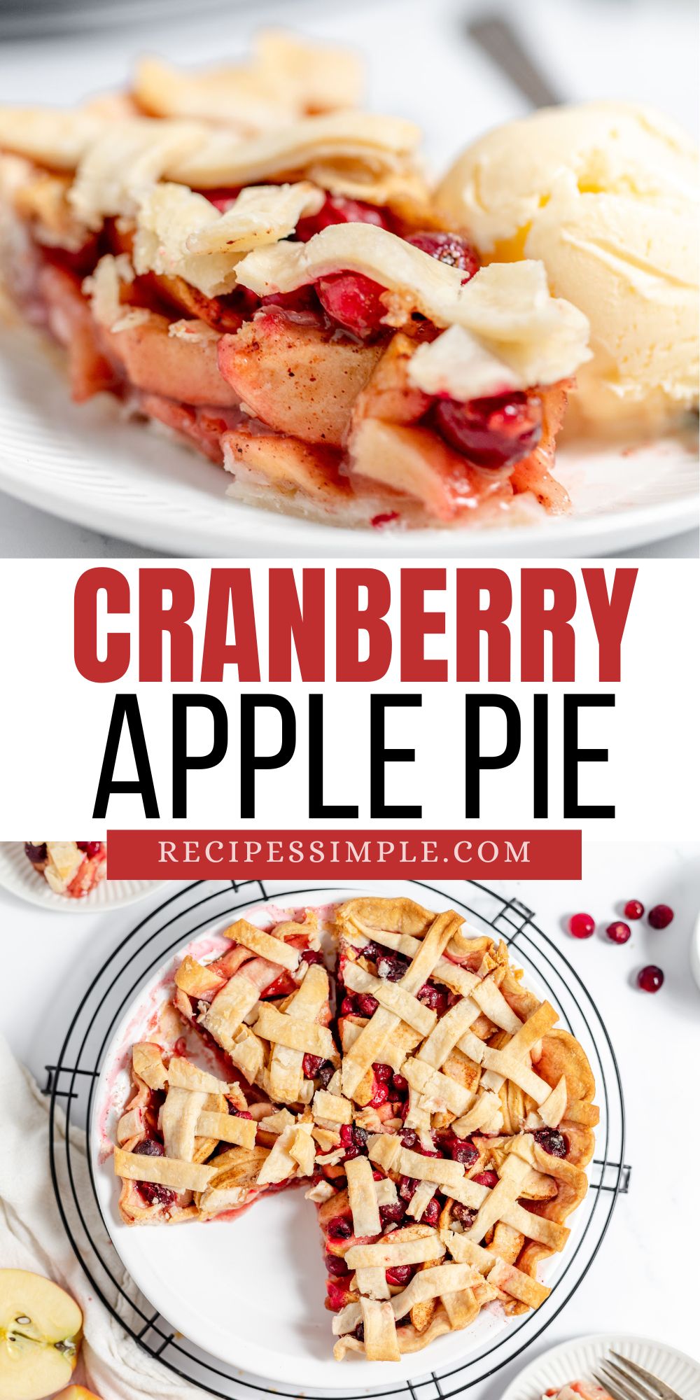 Cranberry Apple Pie - Recipes Simple