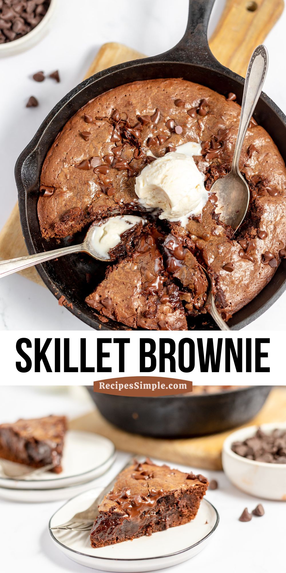 Skillet Brownie - Recipes Simple