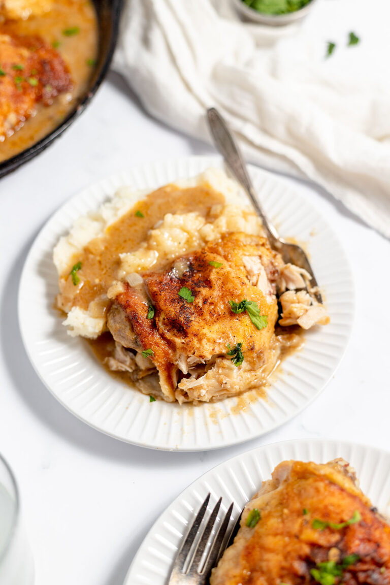 Smothered Chicken Thighs - Recipes Simple