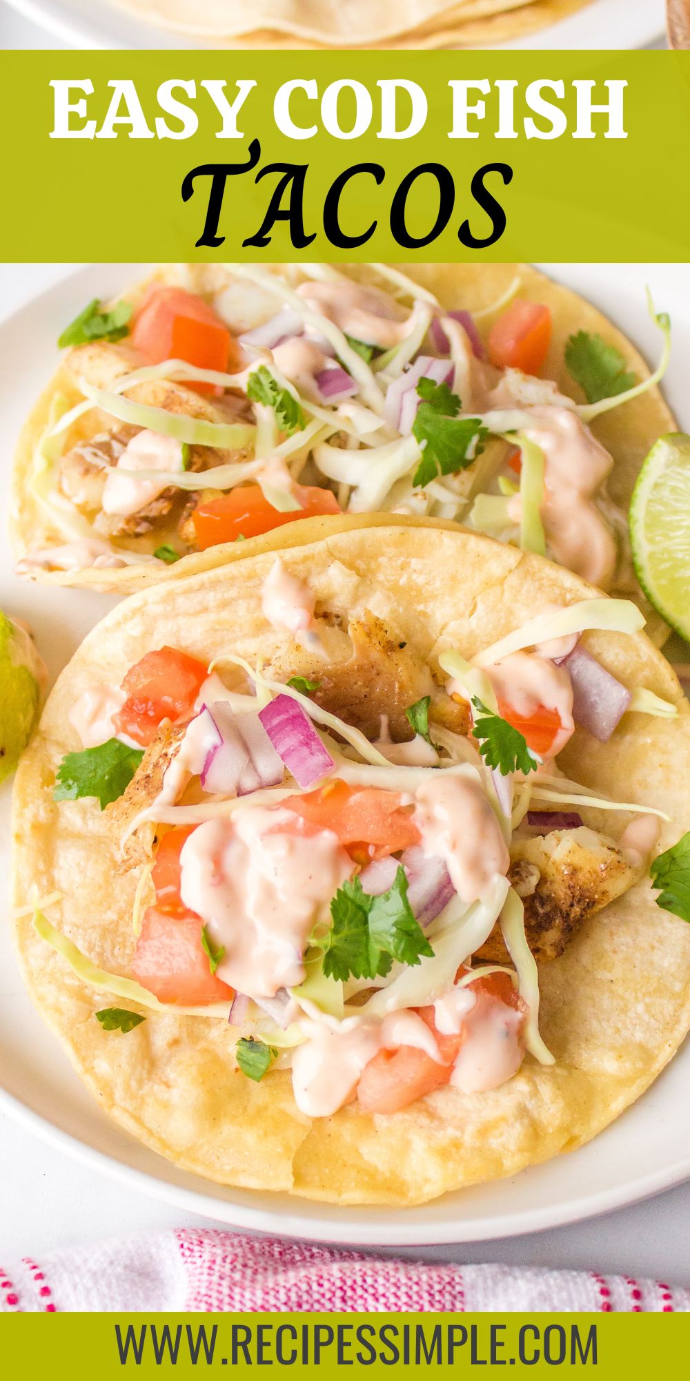Cod Fish Tacos - Recipes Simple