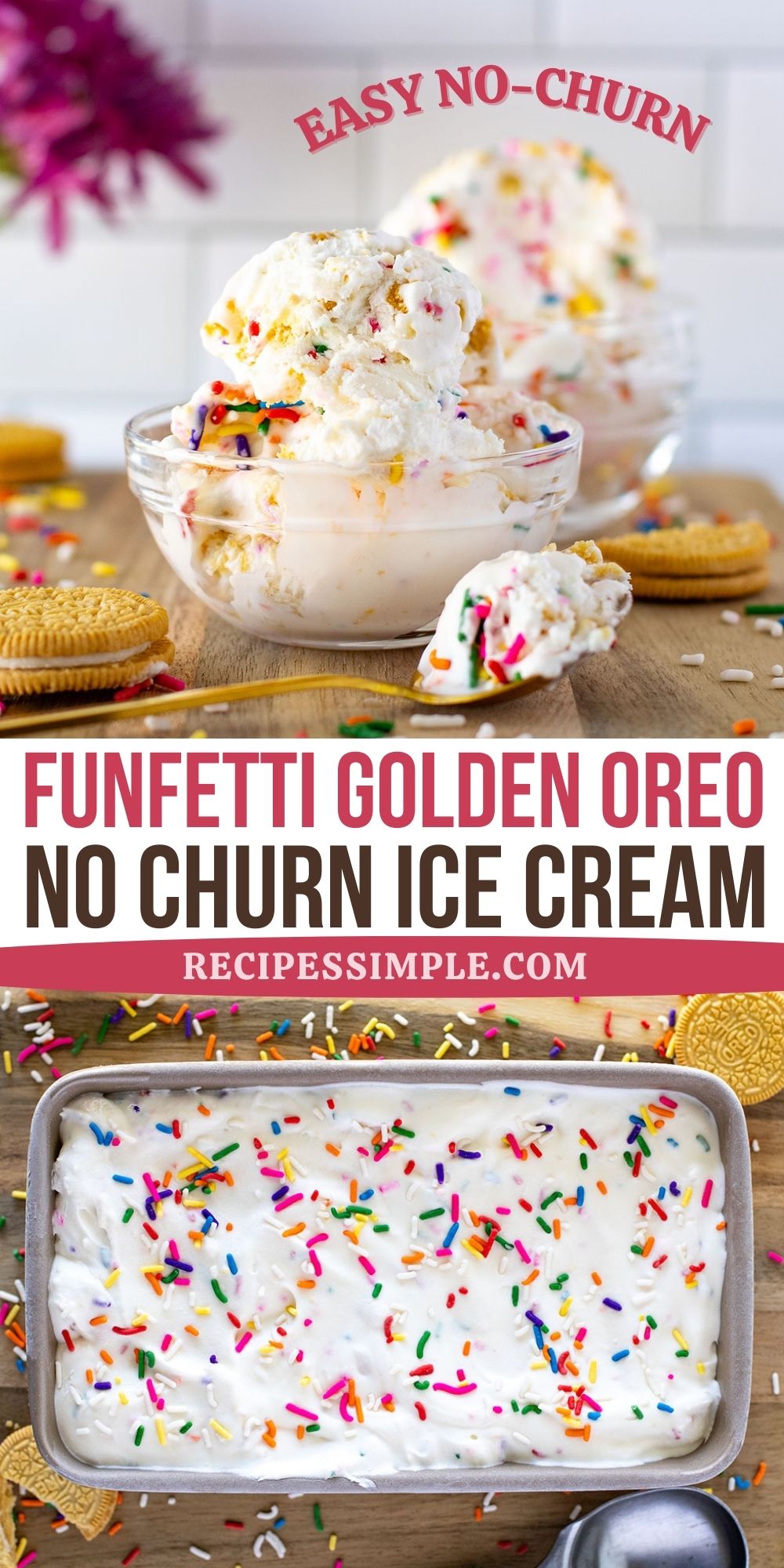 Funfetti Golden Oreo Ice Cream - Recipes Simple
