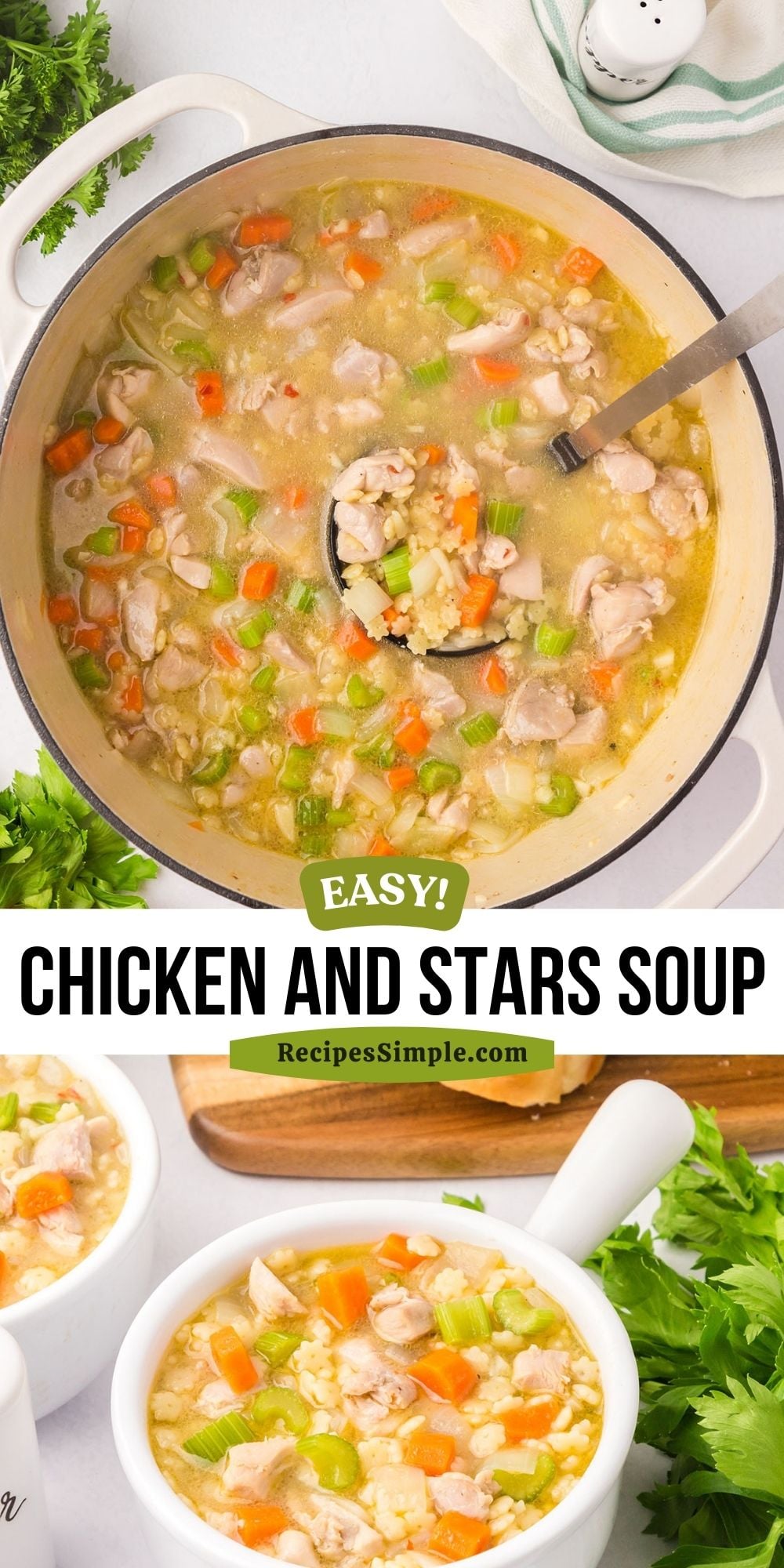 Chicken and Stars Soup - Recipes Simple