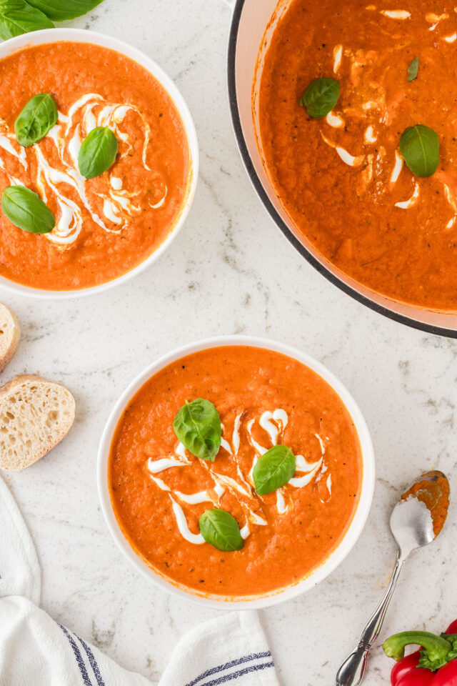 Roasted Red Pepper Soup - Recipes Simple