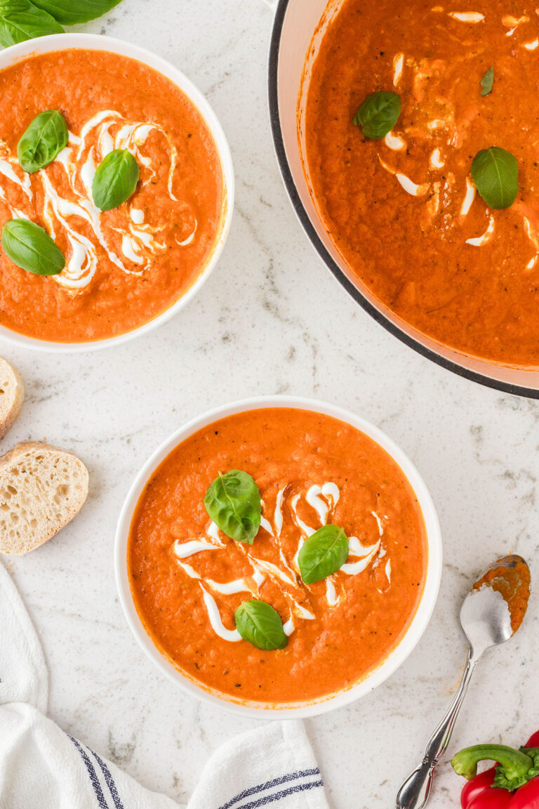 Roasted Red Pepper Soup - Recipes Simple