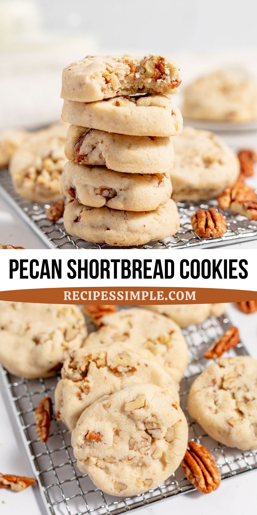Pecan Shortbread Cookies - Recipes Simple
