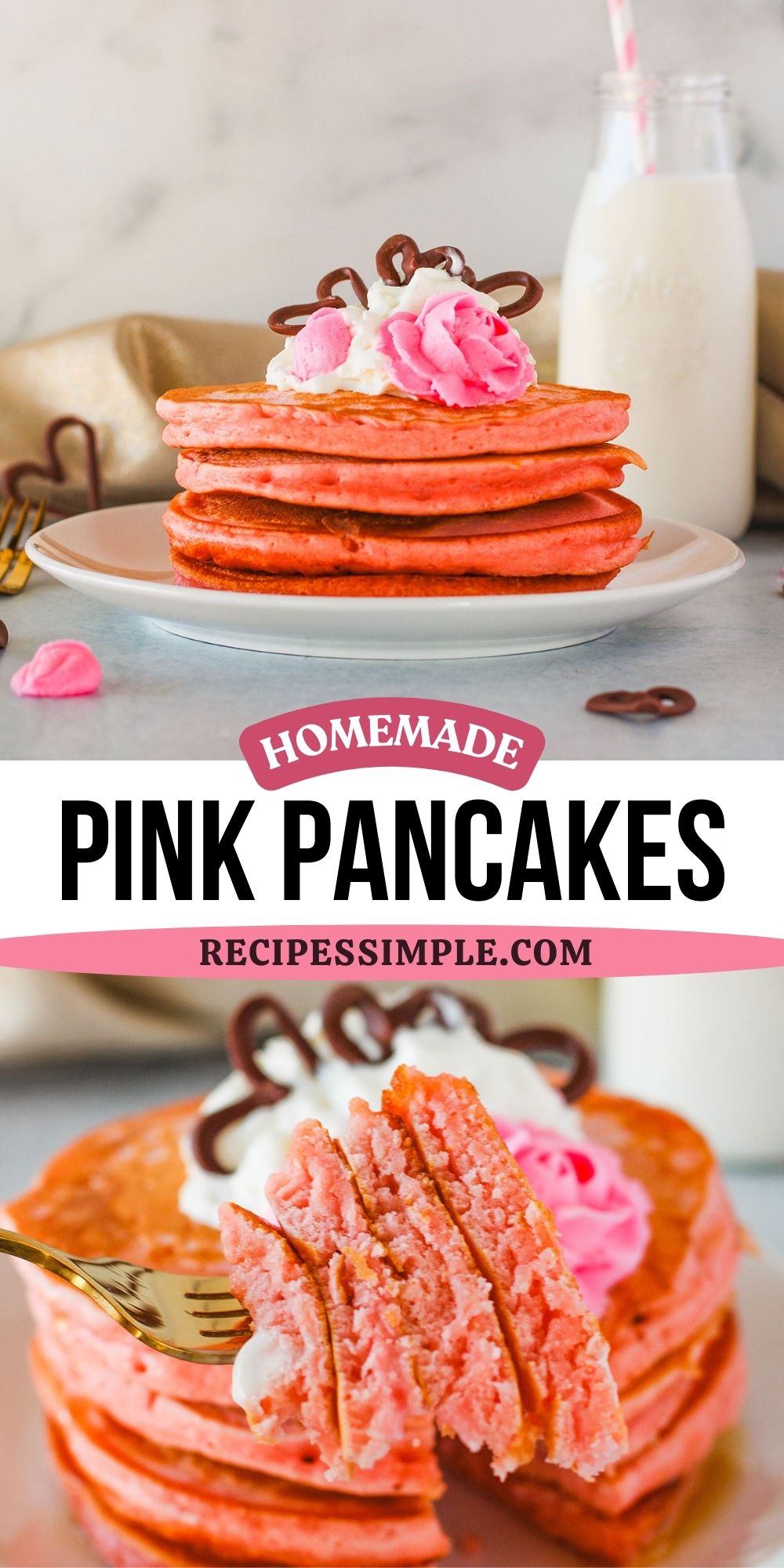 Pink Pancakes - Recipes Simple