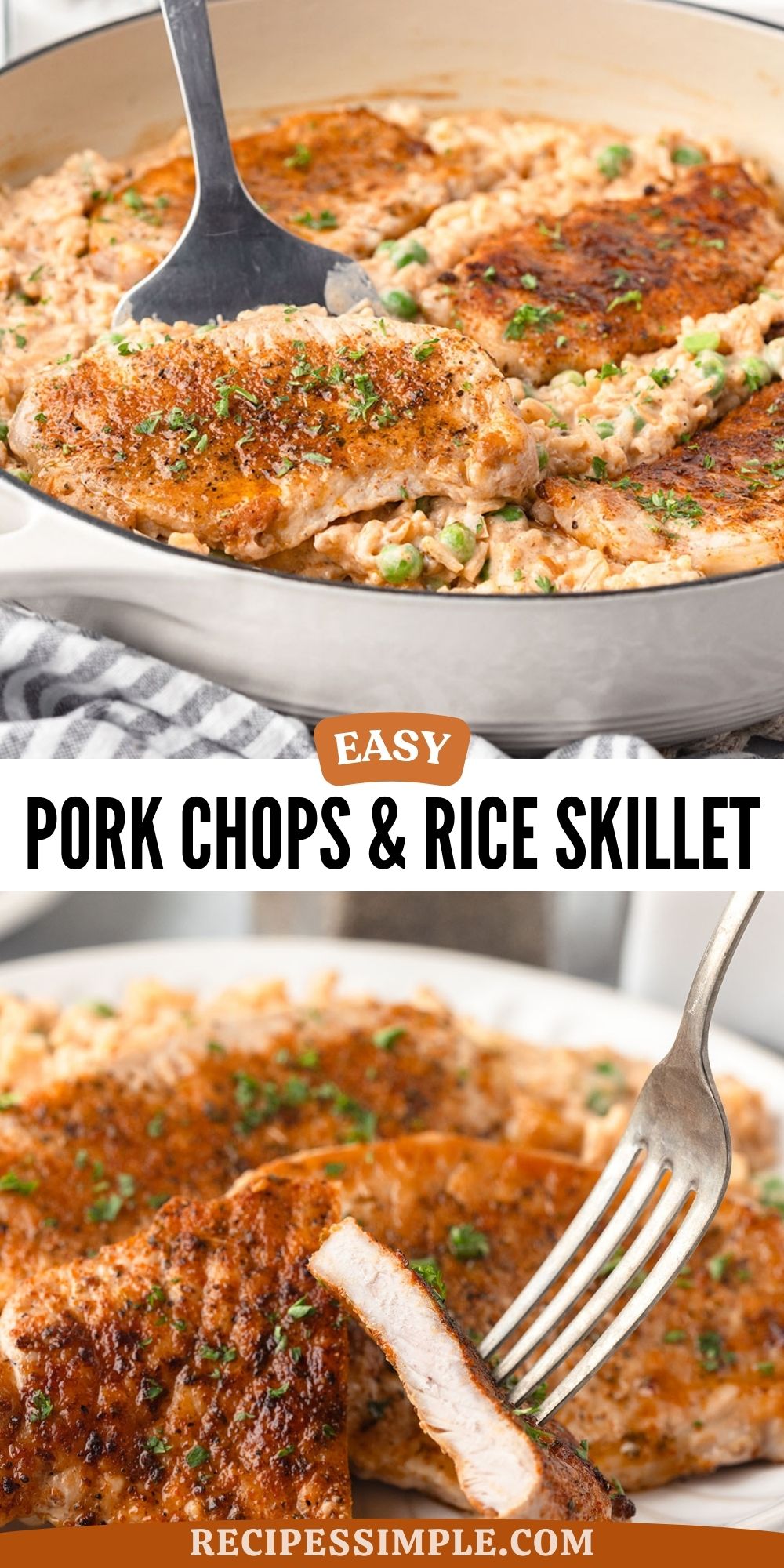 Pork Chops and Rice Skillet - Recipes Simple