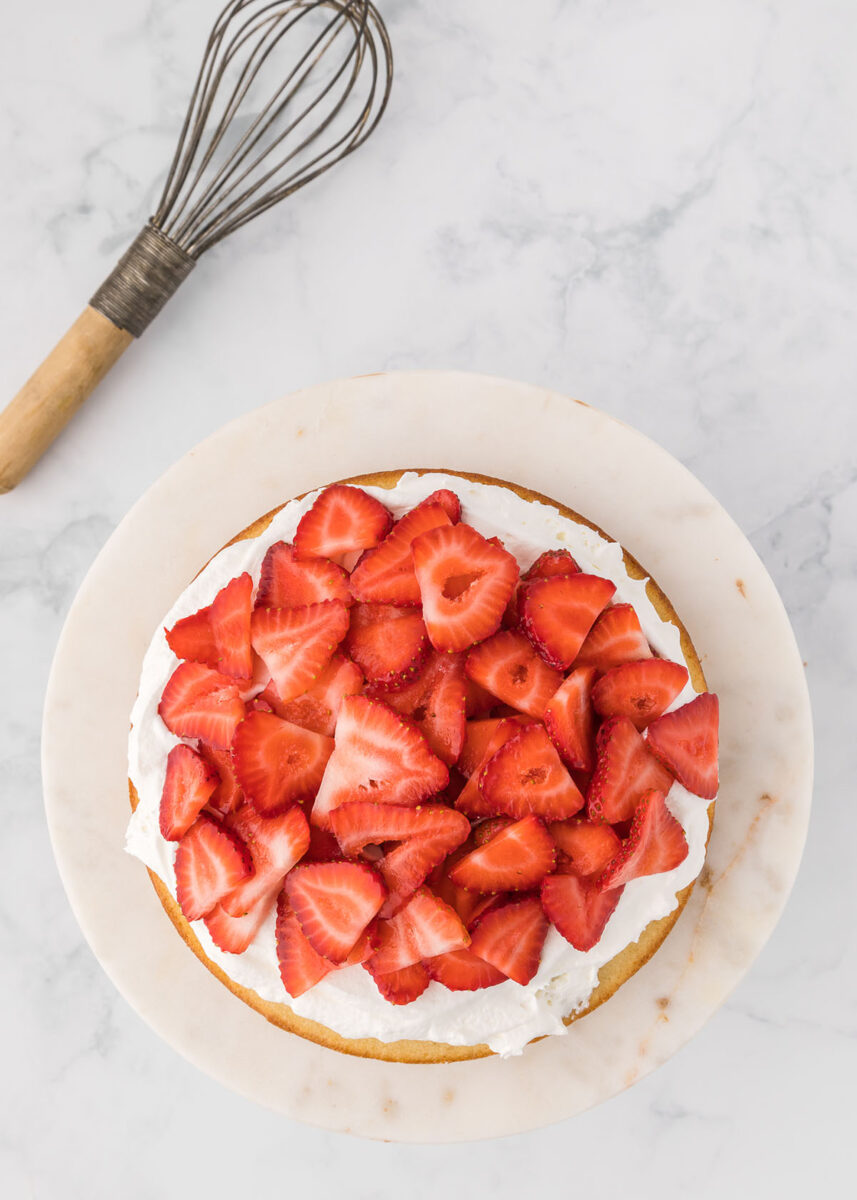 Strawberry Shortcake Layer Cake - Recipes Simple