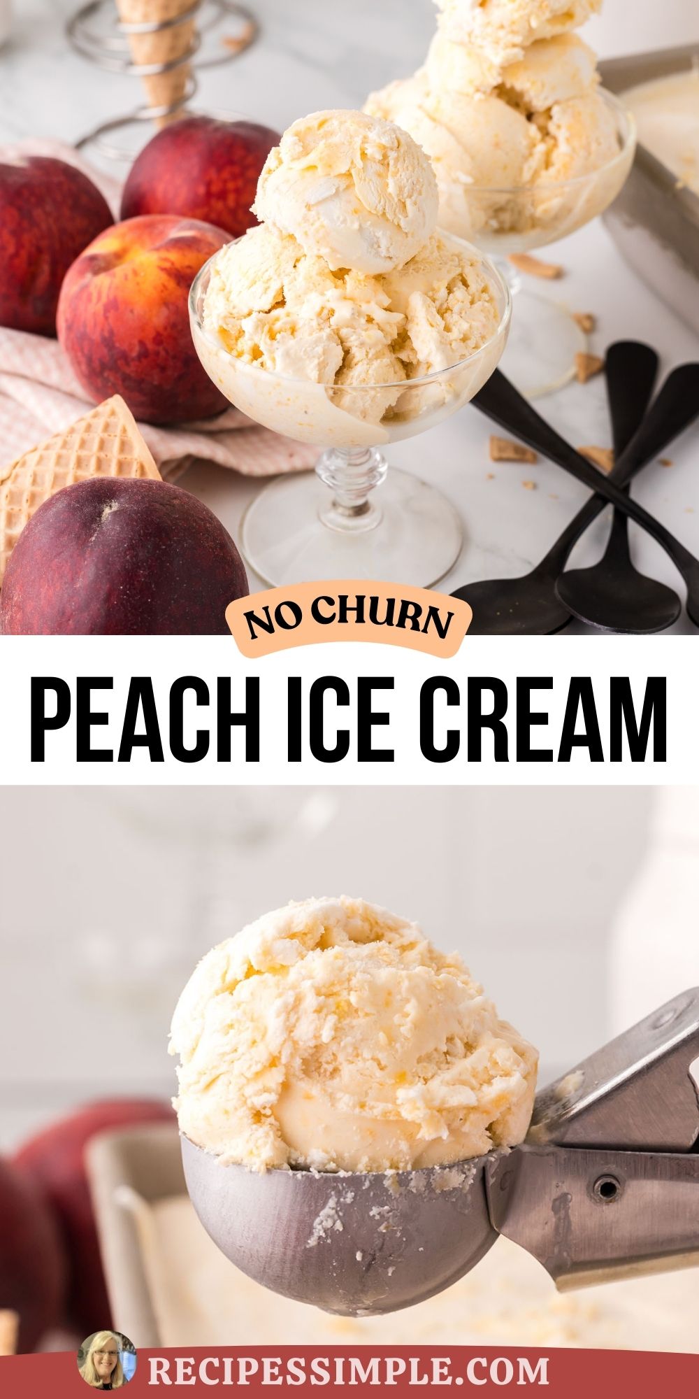 Homemade Peach Ice Cream - Recipes Simple