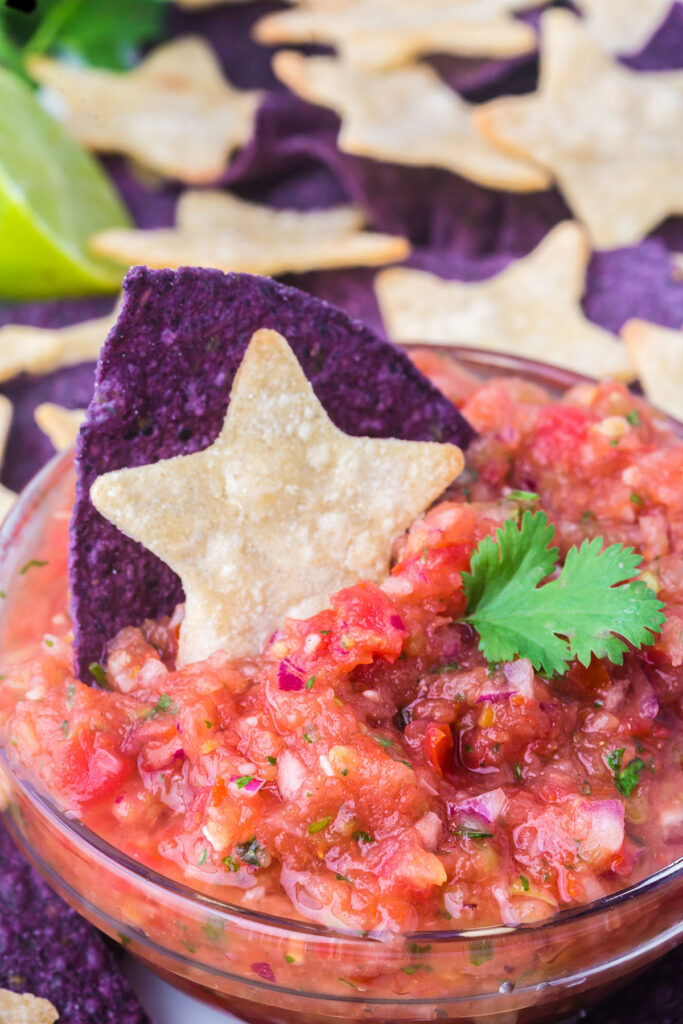 Homemade Salsa and Star Chips - Recipes Simple