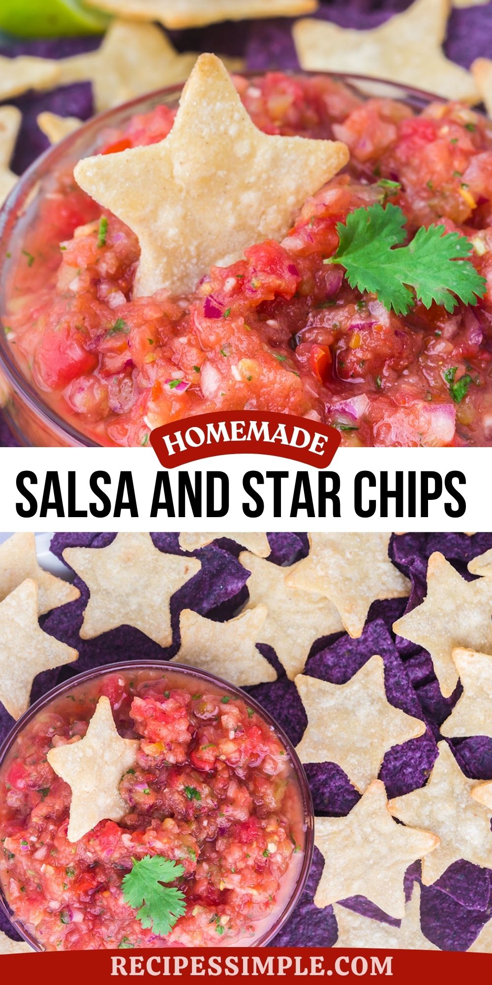 Homemade Salsa and Star Chips - Recipes Simple