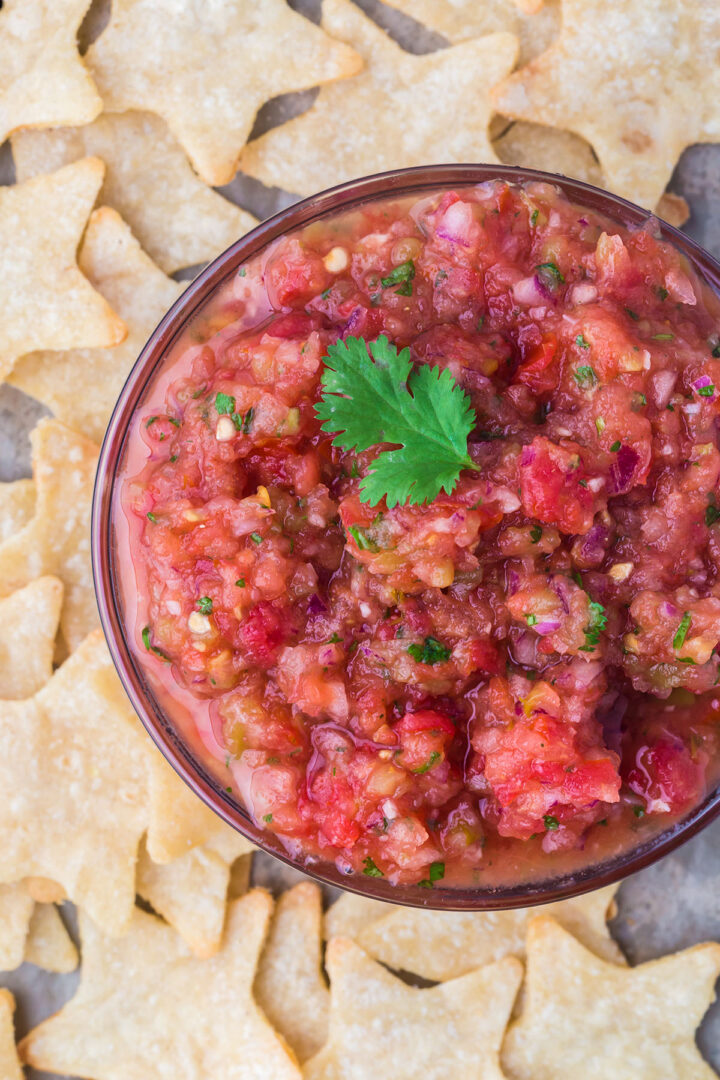 Homemade Salsa and Star Chips - Recipes Simple