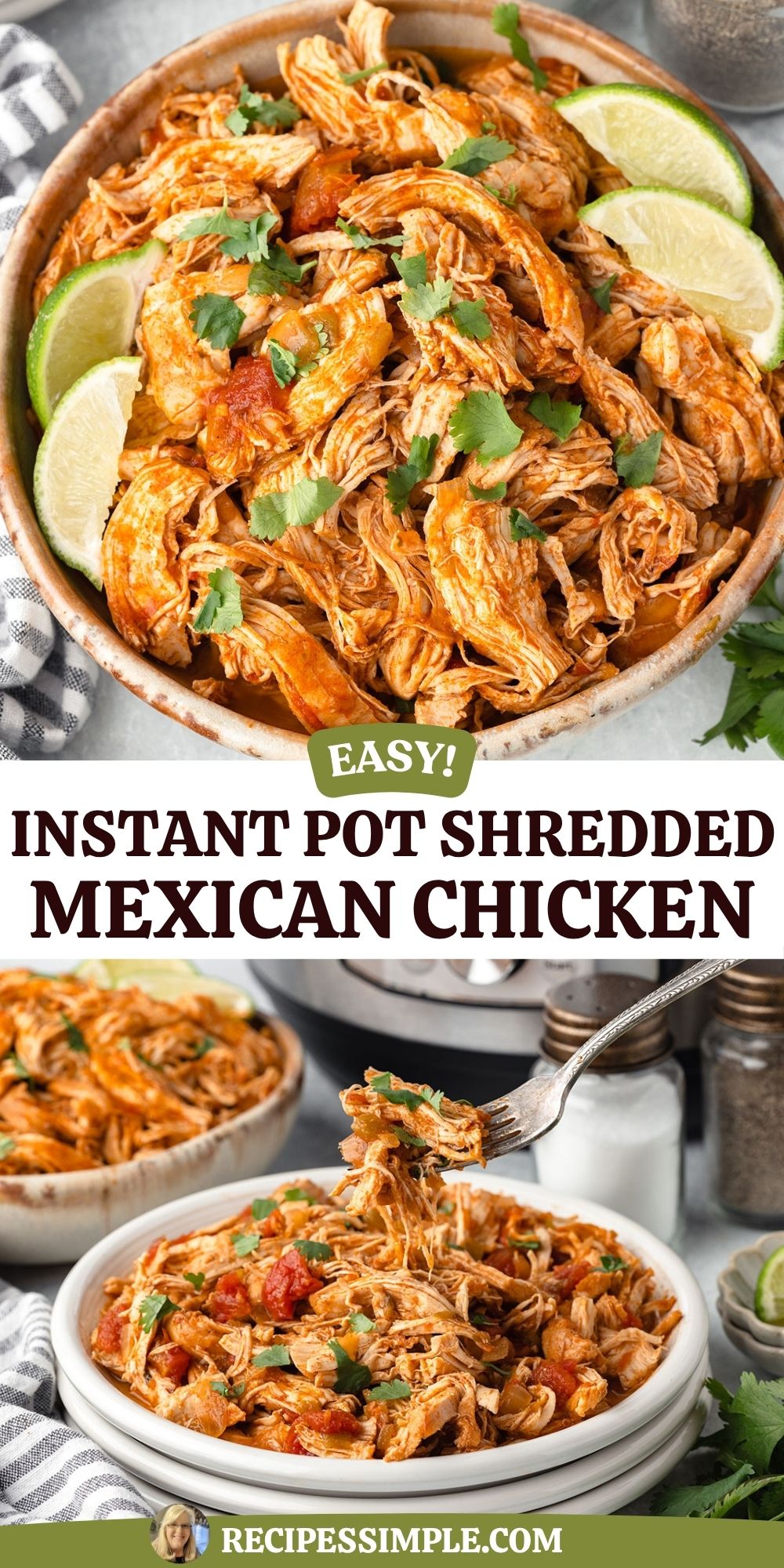 Instant Pot Mexican Shredded Chicken - Recipes Simple