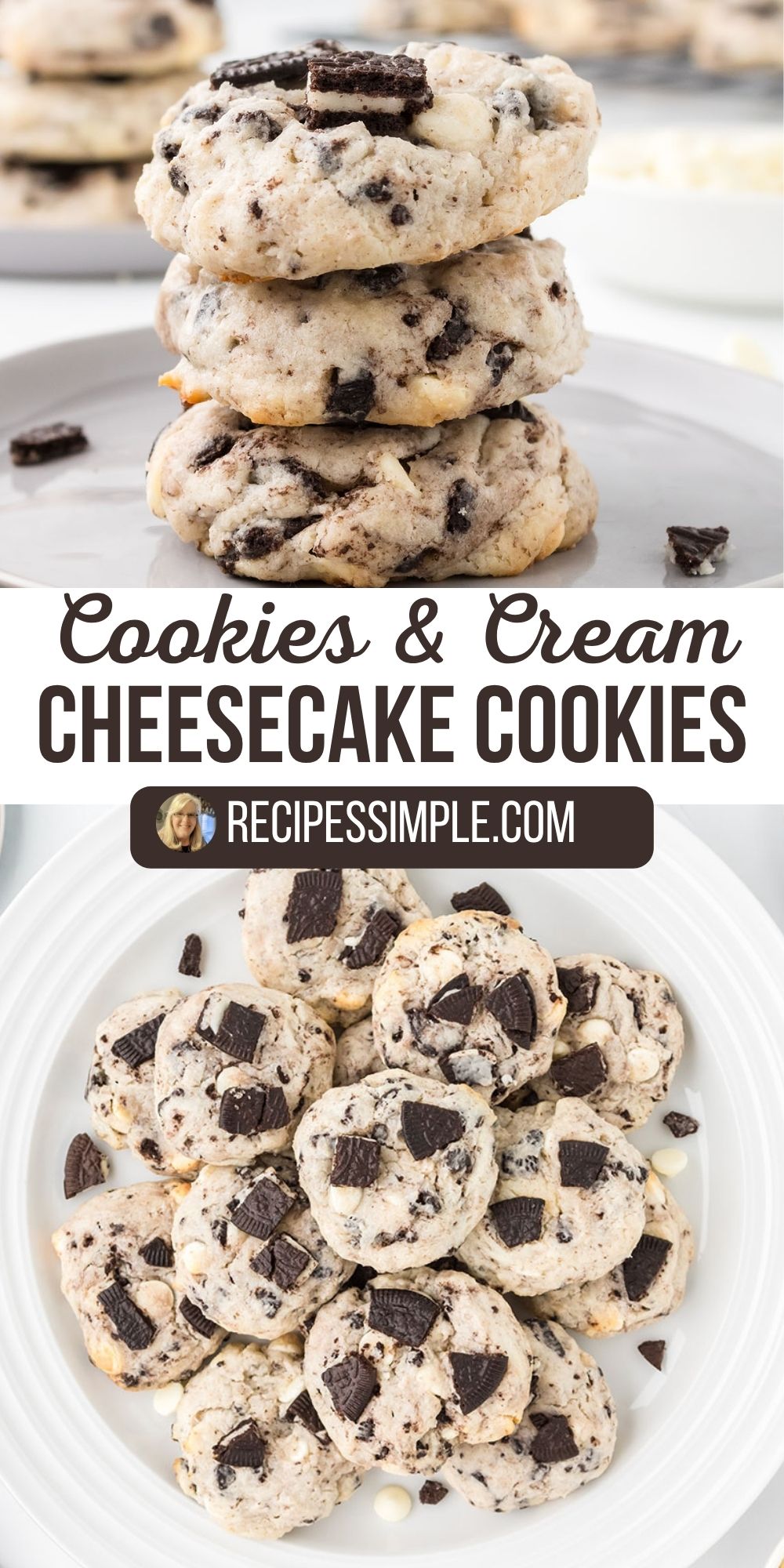 Cookies and Cream Cheesecake Cookies - Recipes Simple